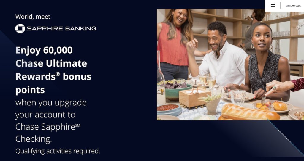 Chase Sapphire Banking 60k Bonus Now Available Online - The Credit Shifu