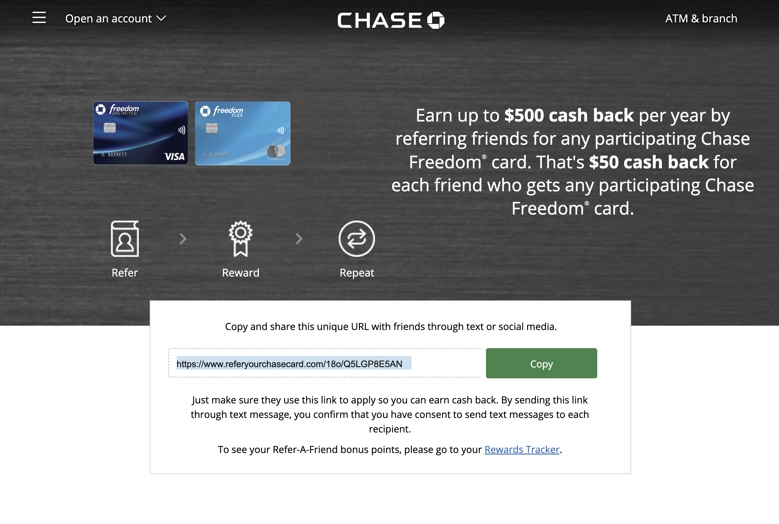 How to Refer Friends to Chase Cards (And get Freedom 5% Gas, Grocery ...