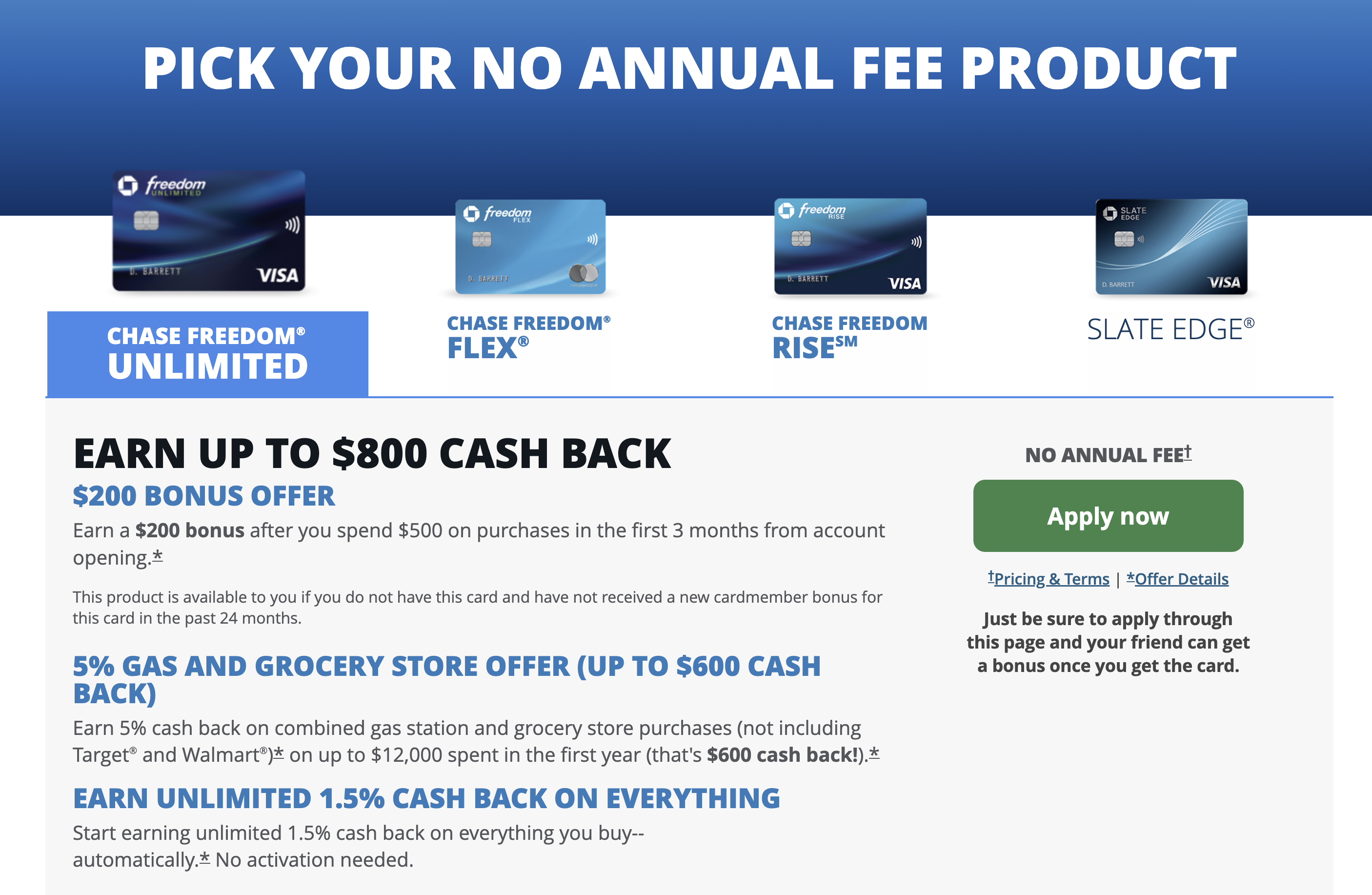 How to Refer Friends to Chase Cards (And get Freedom 5% Gas, Grocery ...